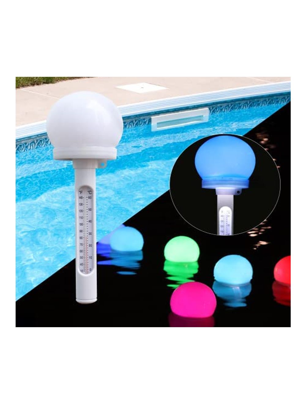 SOLAR LIGHT UP THERMOMETER