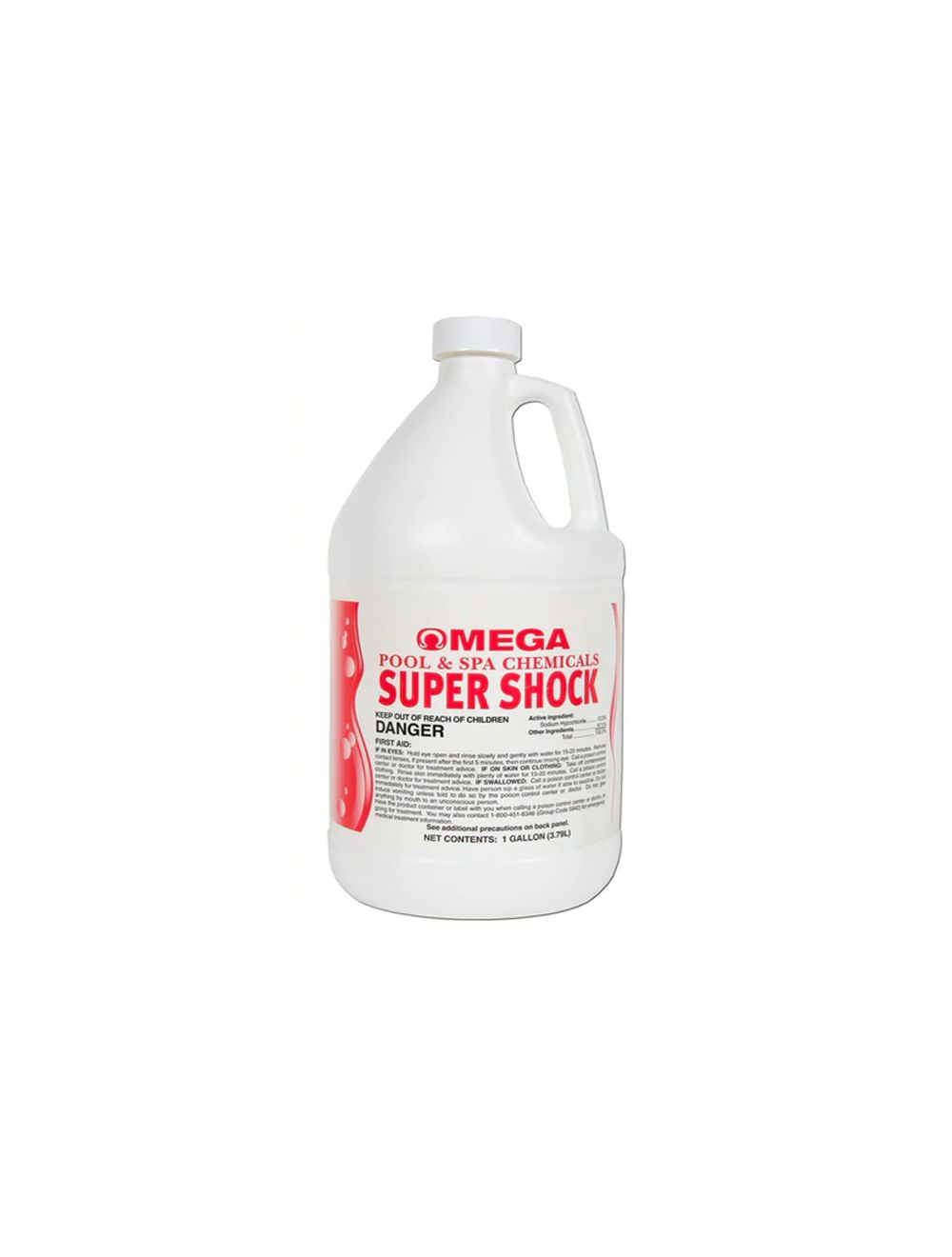 SODIUM HYPOCHLORITE 1 GAL LIQUID CHLORINE SHOCK